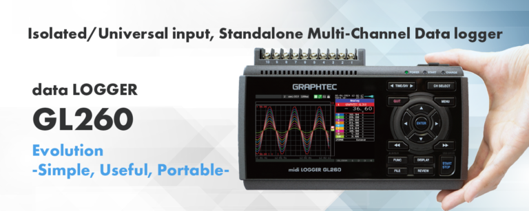 Multi-channel Data Logger GL260 | GRAPHTEC